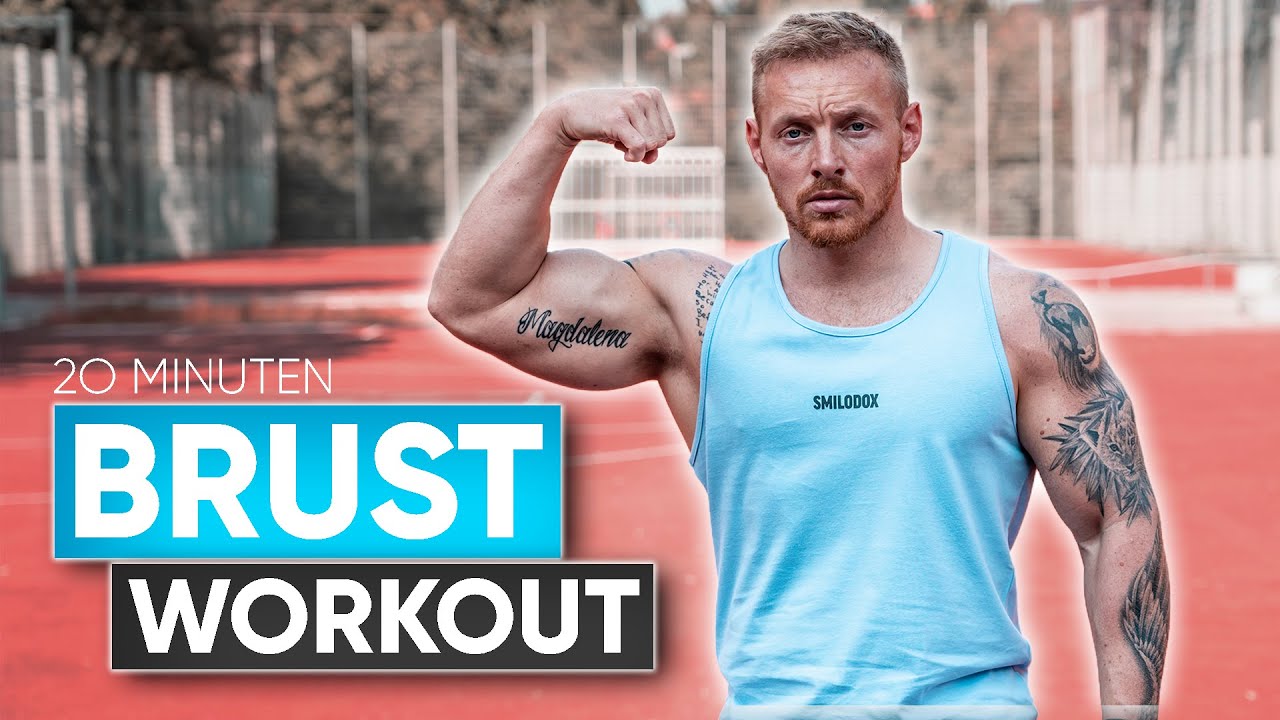 20 Minuten BRUST WORKOUT für Zuhause (Anfänger Level 1 für Muskelaufbau ...