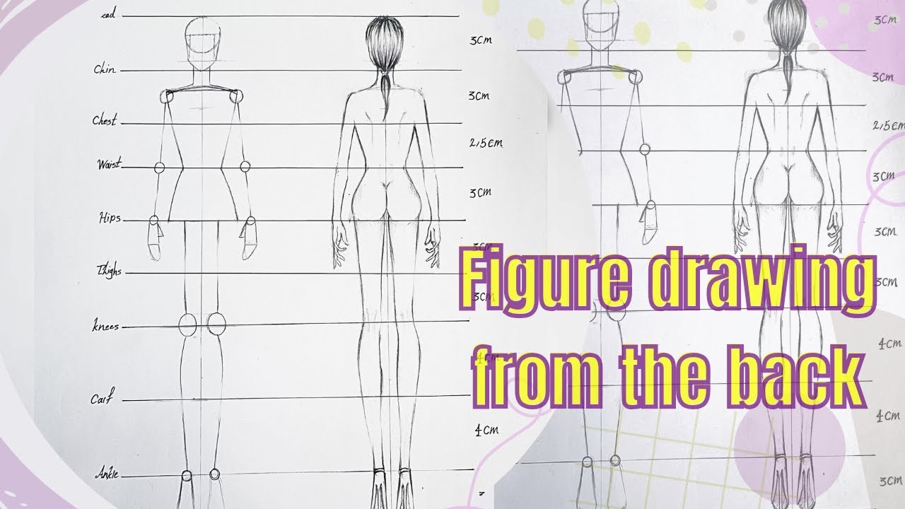 Training to draw a female figure from the back |Female figure from back ...