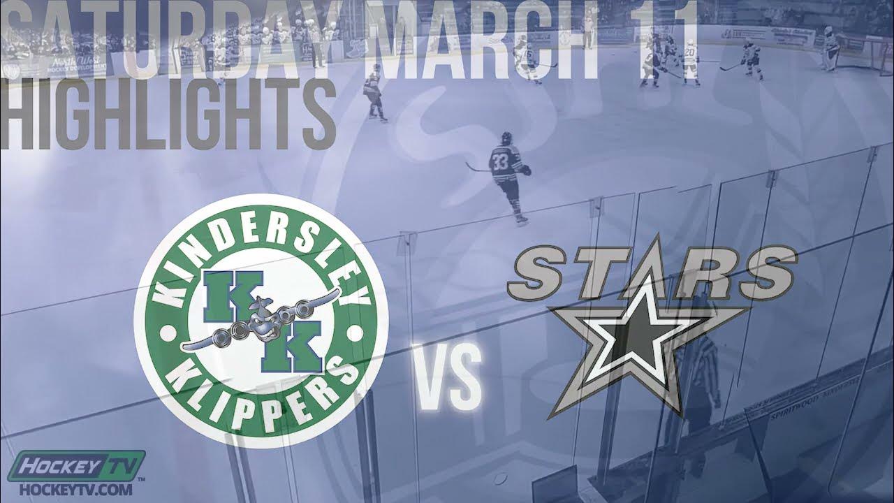 Highlights: Kindersley Klippers vs Battlefords North Stars Mar 11th - YouTube