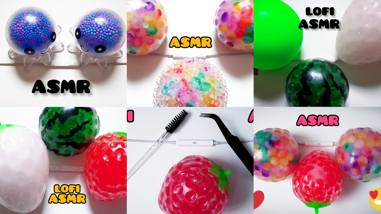 🤤 Satisfying ASMR ⚡ Relaxing Video Compilation | Antistress balls | Sticky sounds - YouTube