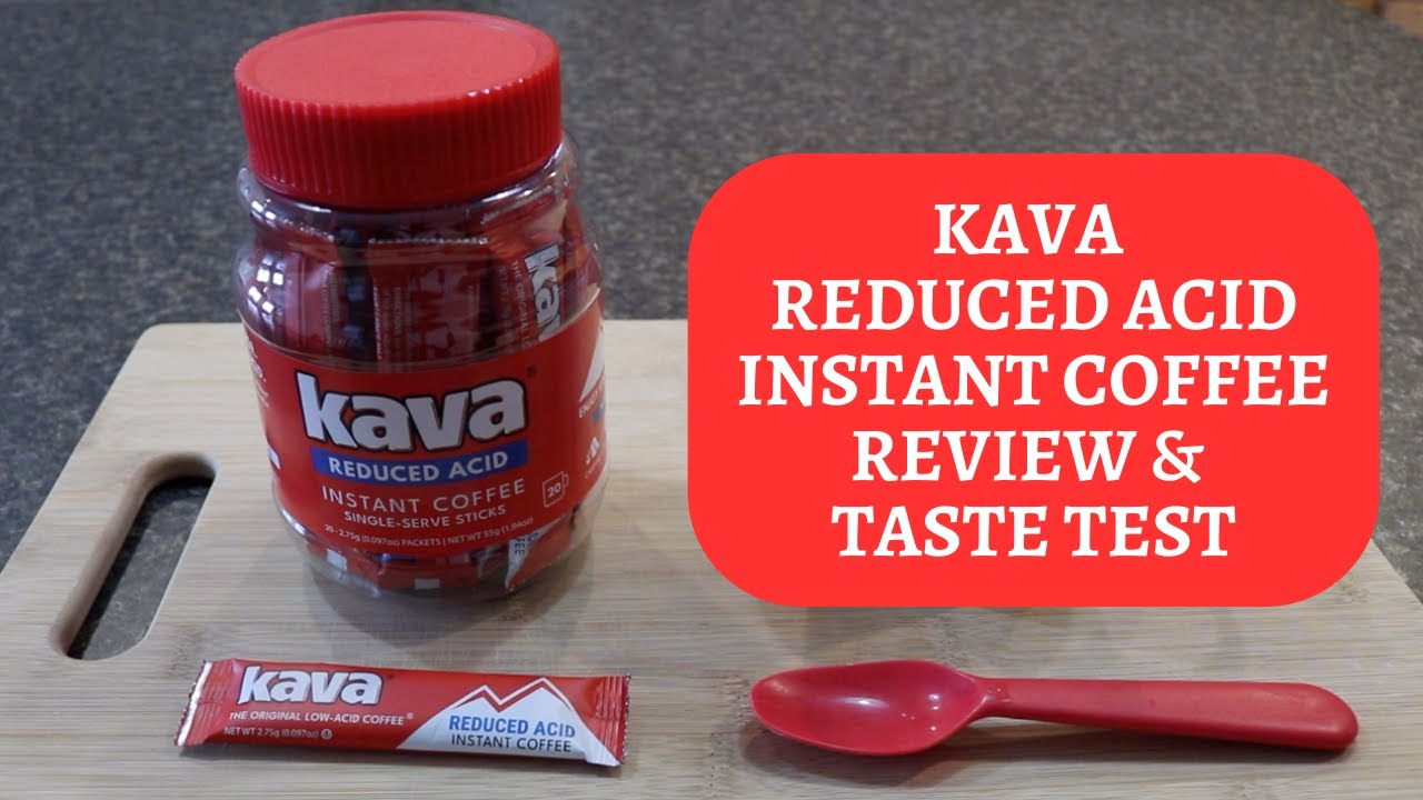 Kava Reduced Acid Instant Coffee - Review & Taste Test - YouTube