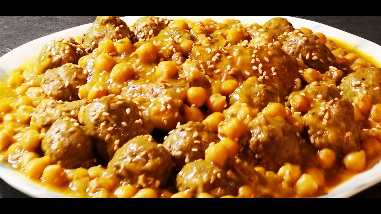 Boulettes de viande et pois chiche (Mtewem), toute la tradition ...