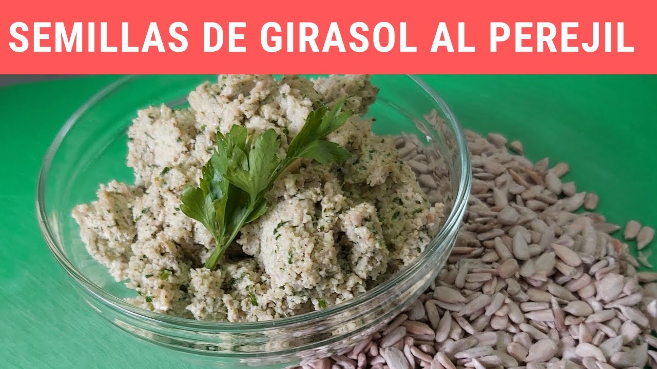 Pasta de semillas de Girasol al perejil.- RecetasdeLuzMa - YouTube