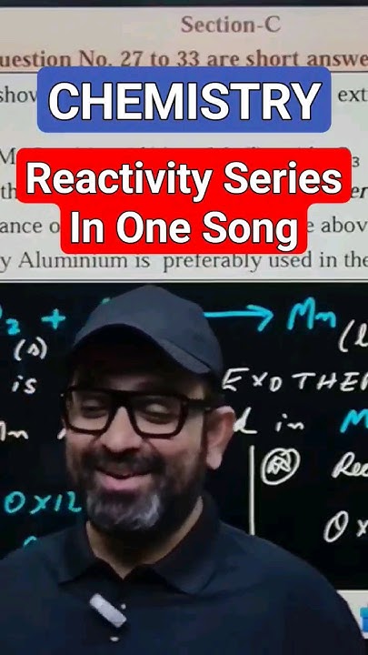 REACTIVITY SERIES of Metals in ONE SONG | Class 10 Chemistry #matholics #class10science #tricks ...