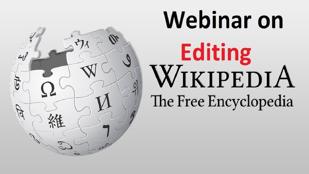 Webinar on Wikipedia Editing - YouTube