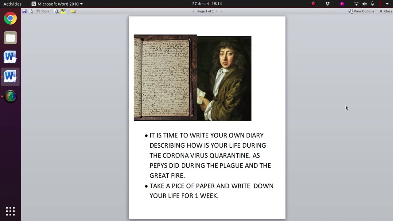 WRITING YOUR DIARY DURING THE QUARANTINE - YouTube