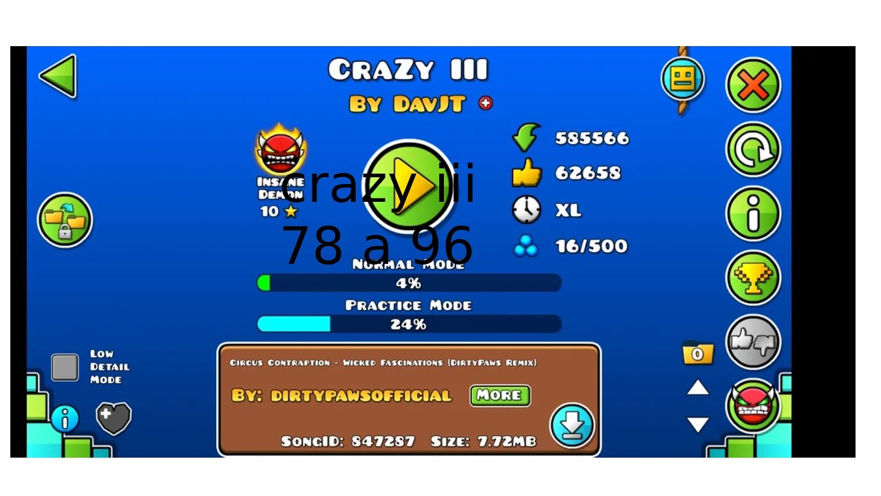 crazy iii 78 a 96 - YouTube