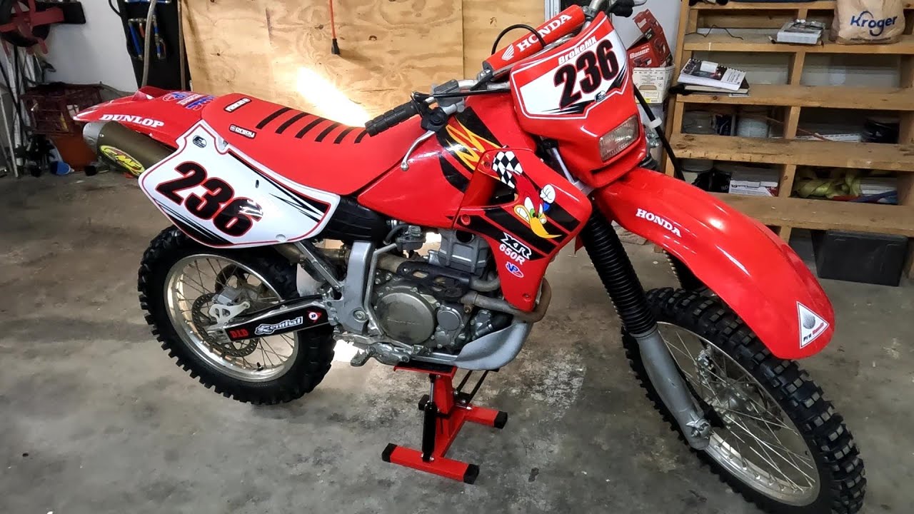 2005 XR650R Ep3 Plastic restoration using PrymeMX kit and graphics ...