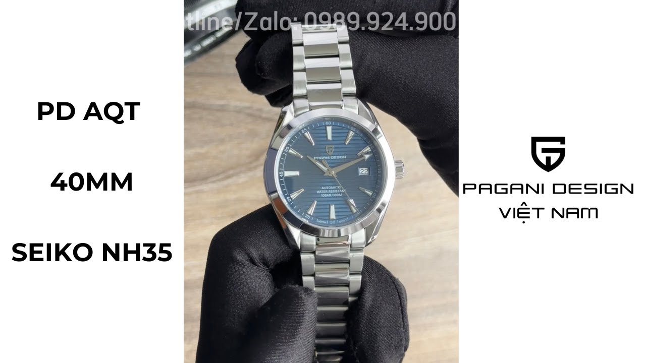 Pagani Design Aqua Terra – Blue – 40mm – Seiko NH35 – Automatic – PD ...