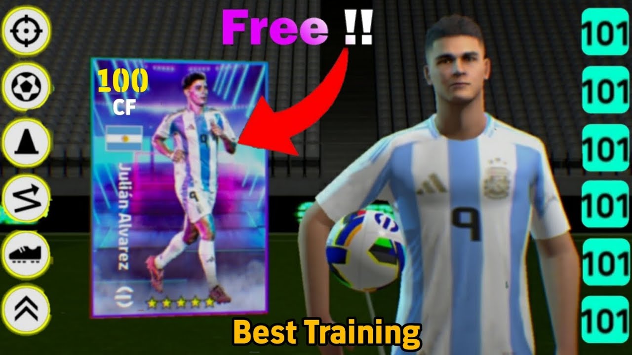 How To Train Free Julian Alvarez In Efootball 2025 | Alvarez max level ...