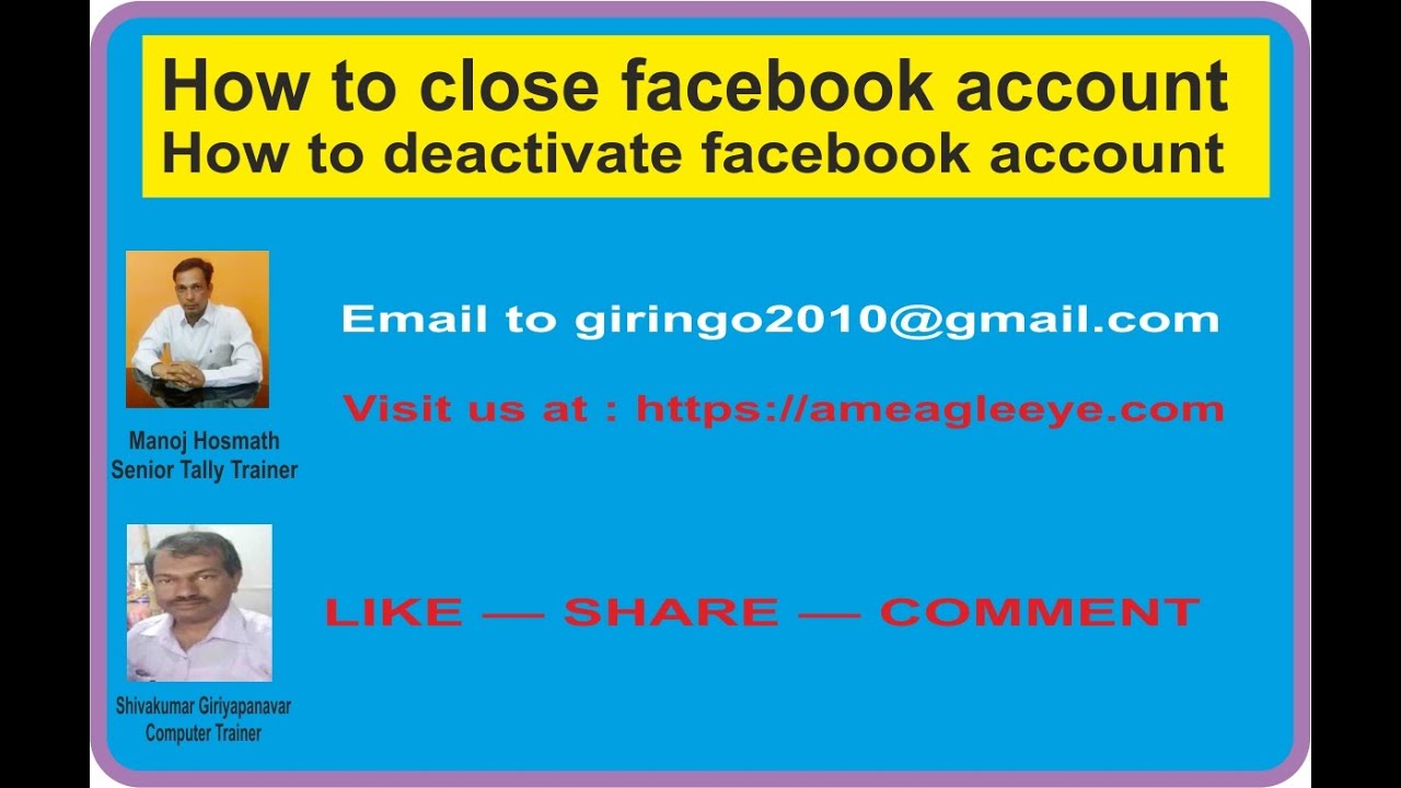 #How to close facebook account 2022 - YouTube