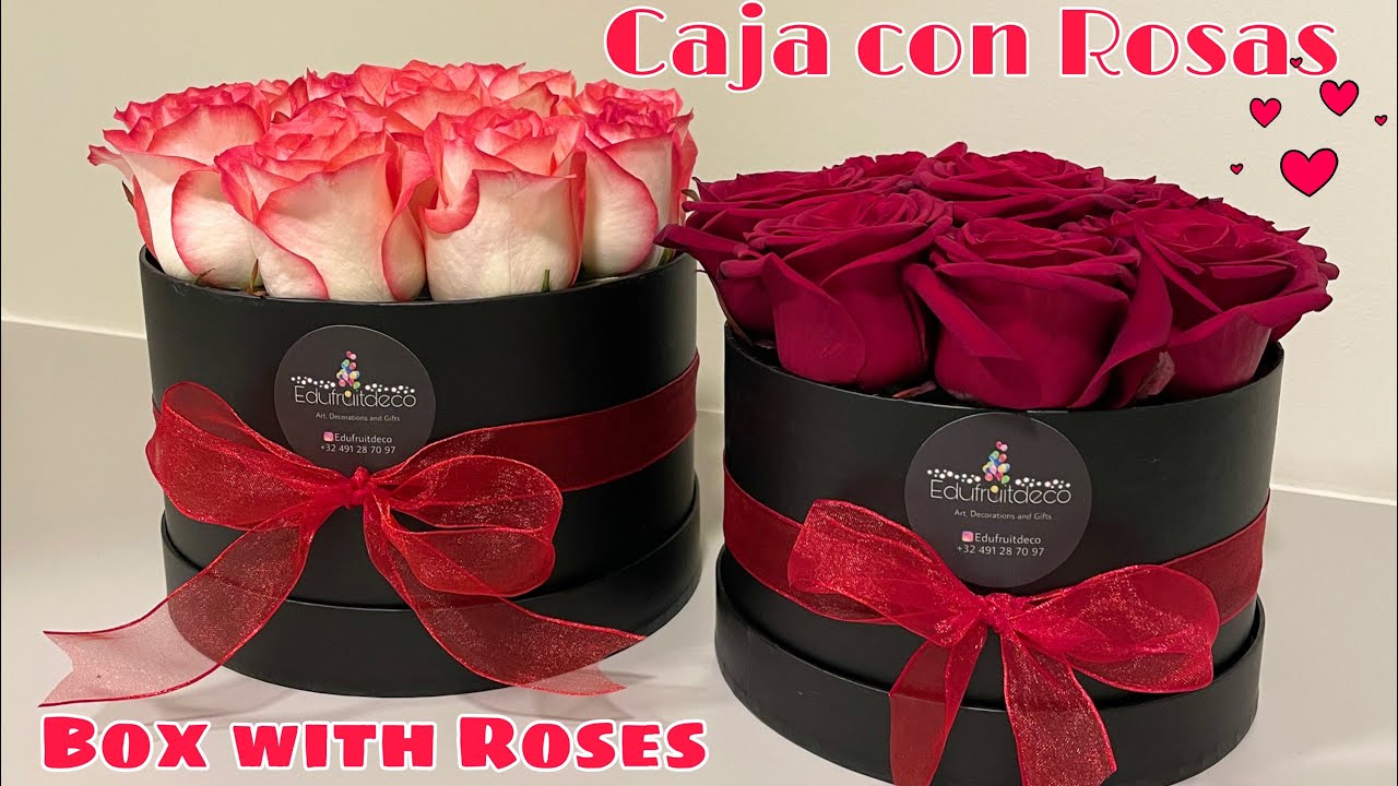 Como crear una Práctica Caja con Rosas ideal para San Valentin | Box ...