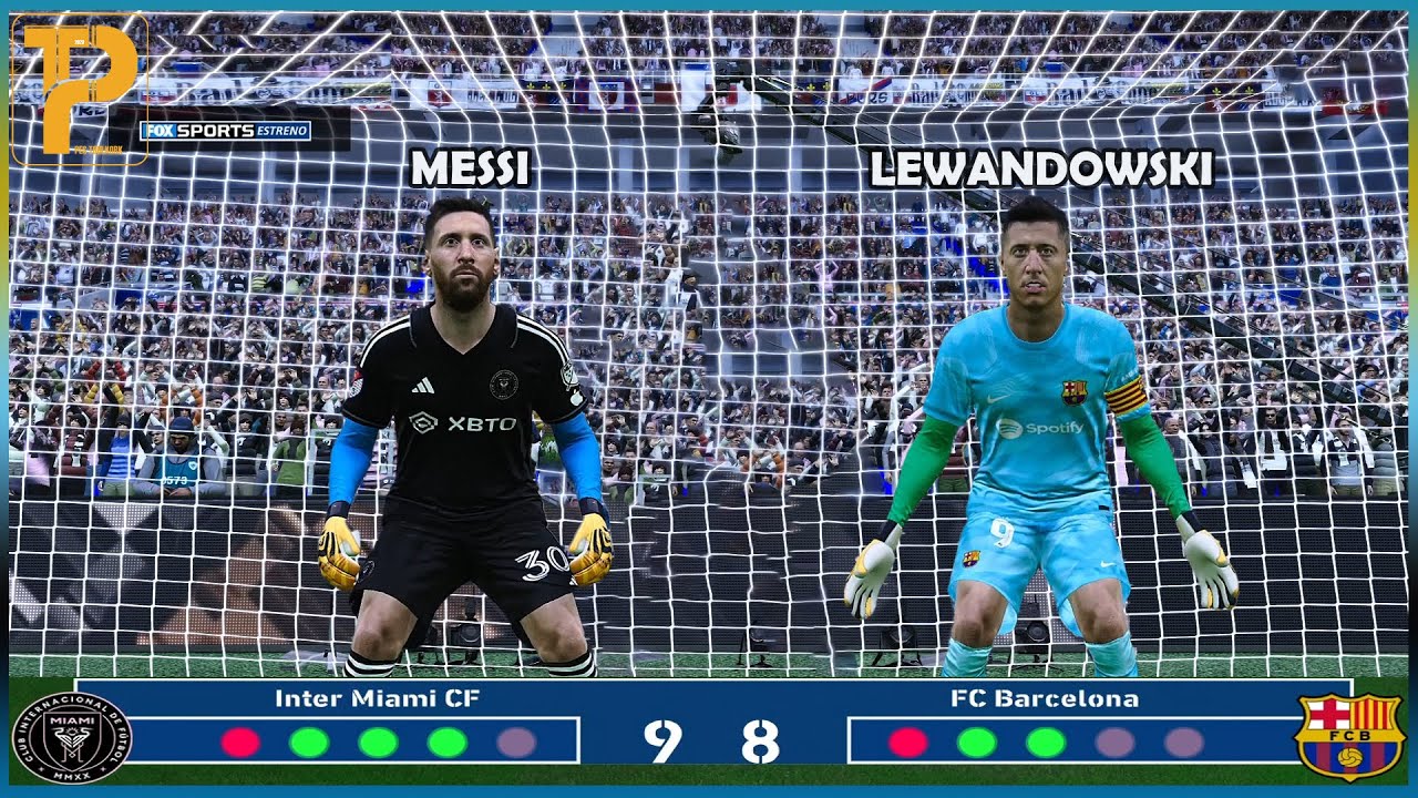 Who is better goalkeeper? MESSI or Lewendoski ? , PES 24 - YouTube