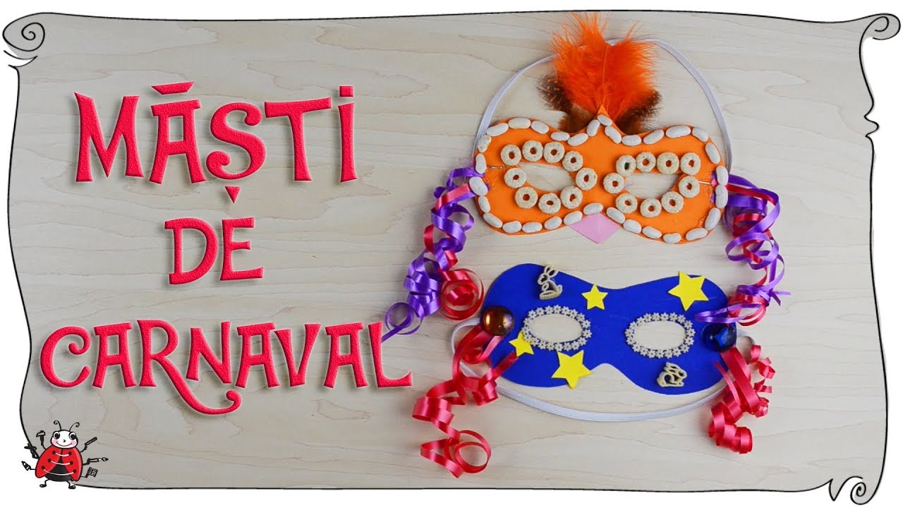 Cum sa faci Masti de Carnaval 🎭🎉🎠How to Make Carnival Masks - YouTube