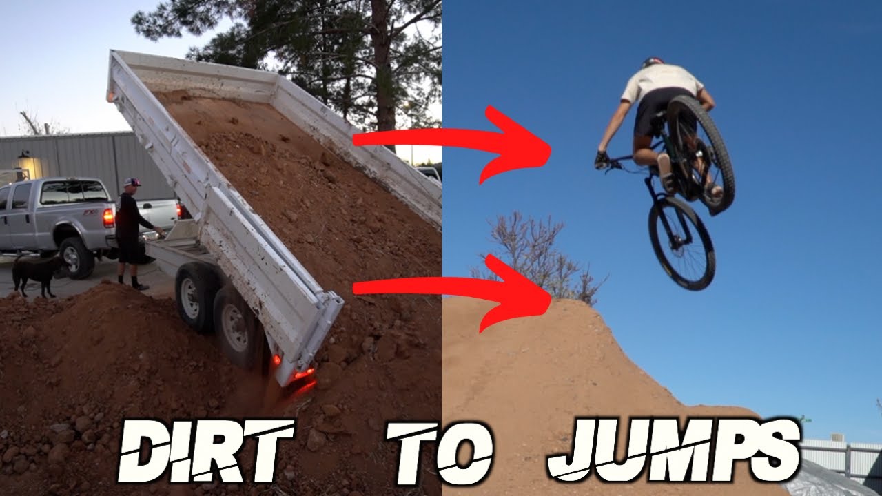 Building a Backyard Bike Jump Line! Pt.1 - YouTube