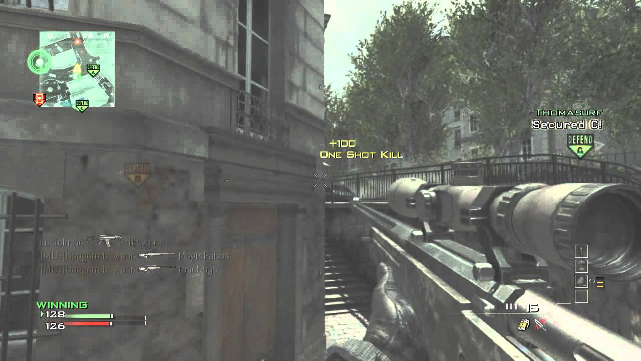 CoD Mw3 - Quick scopes + silent shots - YouTube