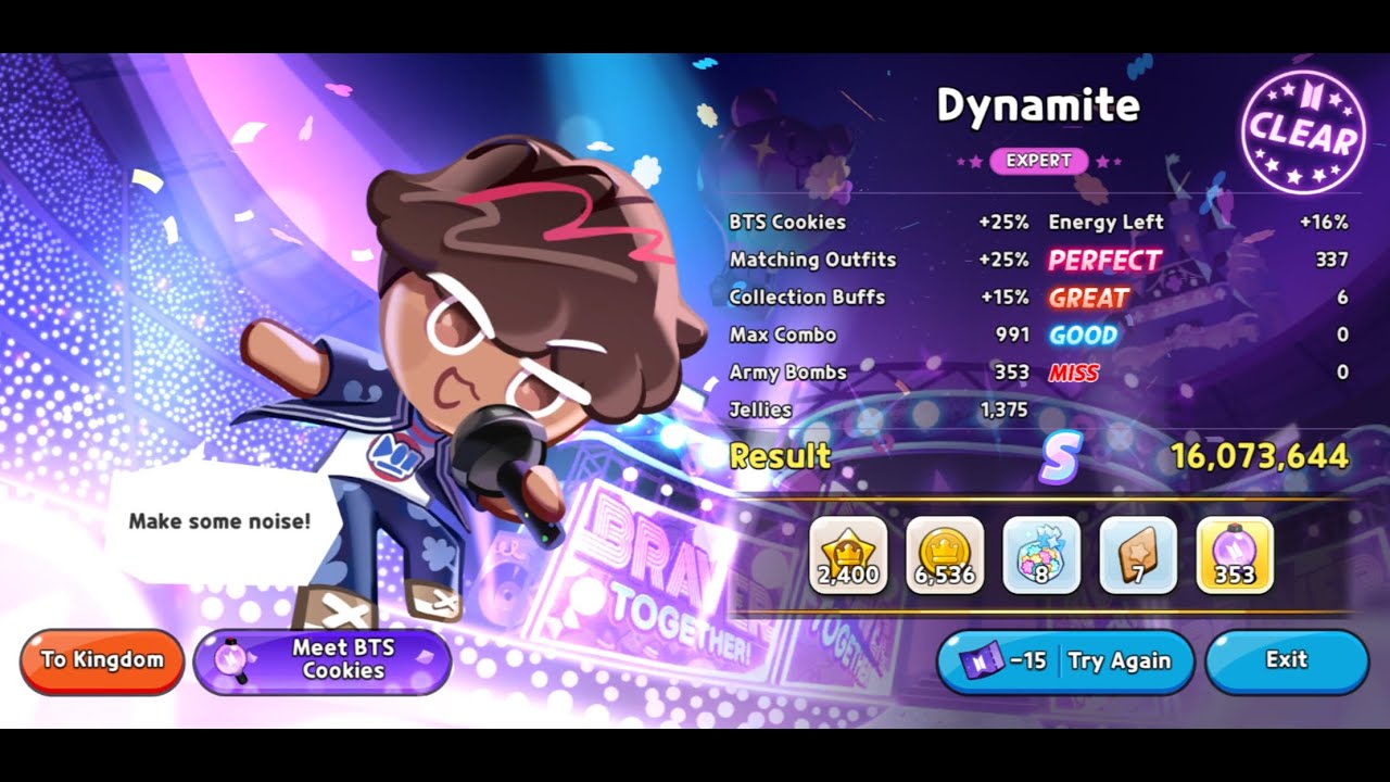 Dynamite (Expert Mode) - Full combo (16M pts) - Cookie Run Kingdom BTS ...