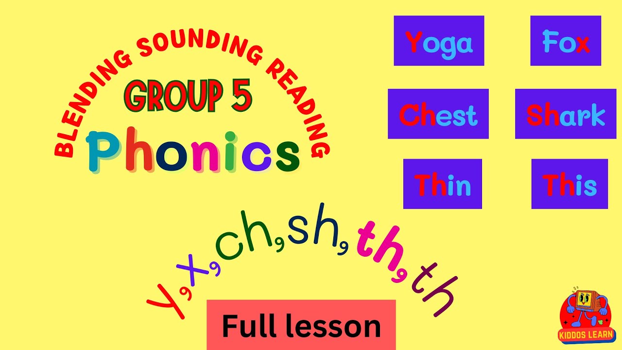 Jolly Phonics Group 6 Blending Words | Early Reading Fun for Kids | y ...