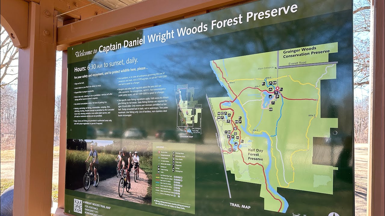 Captain Daniel Wright Woods Forest Preserve, Illinois. February 18 ...