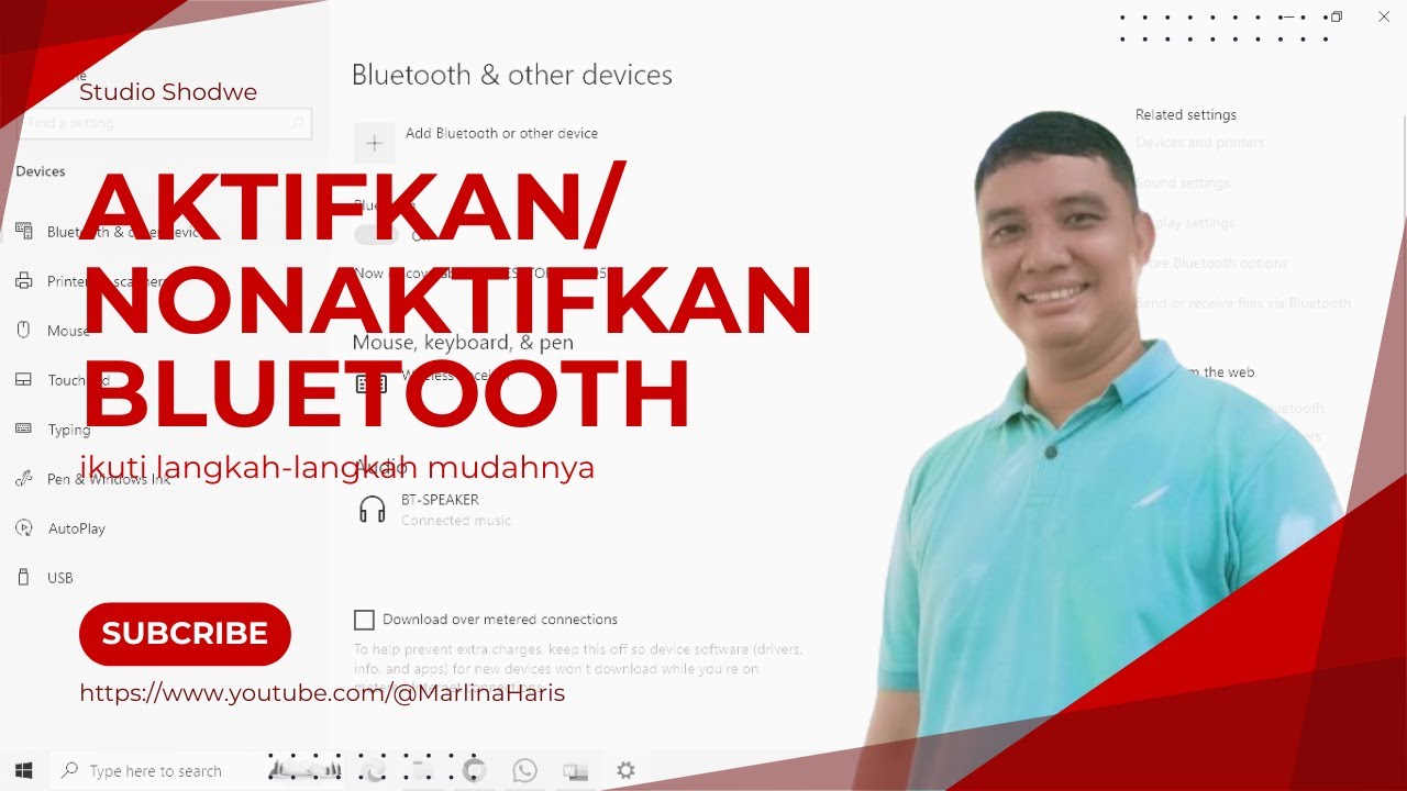 CARA MUDAH AKTIFKAN BLUETOOTH DI LAPTOP WINDOWS 10 - YouTube