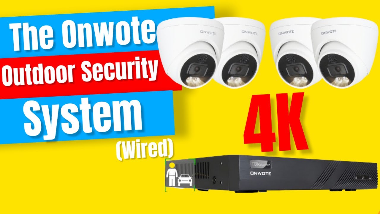The ONWOTE 4K Security Camera System Install and Review - YouTube