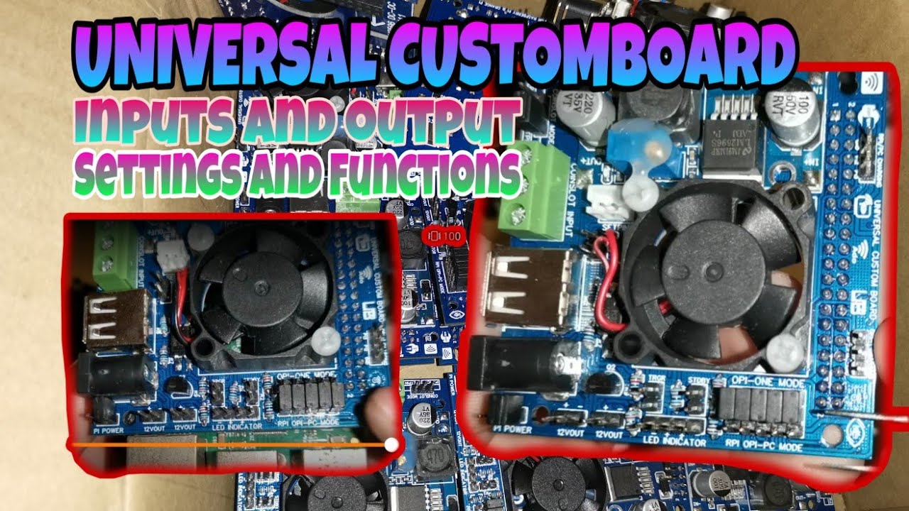Pisowifi Universal Customboard Inputs and Output Settings and ...