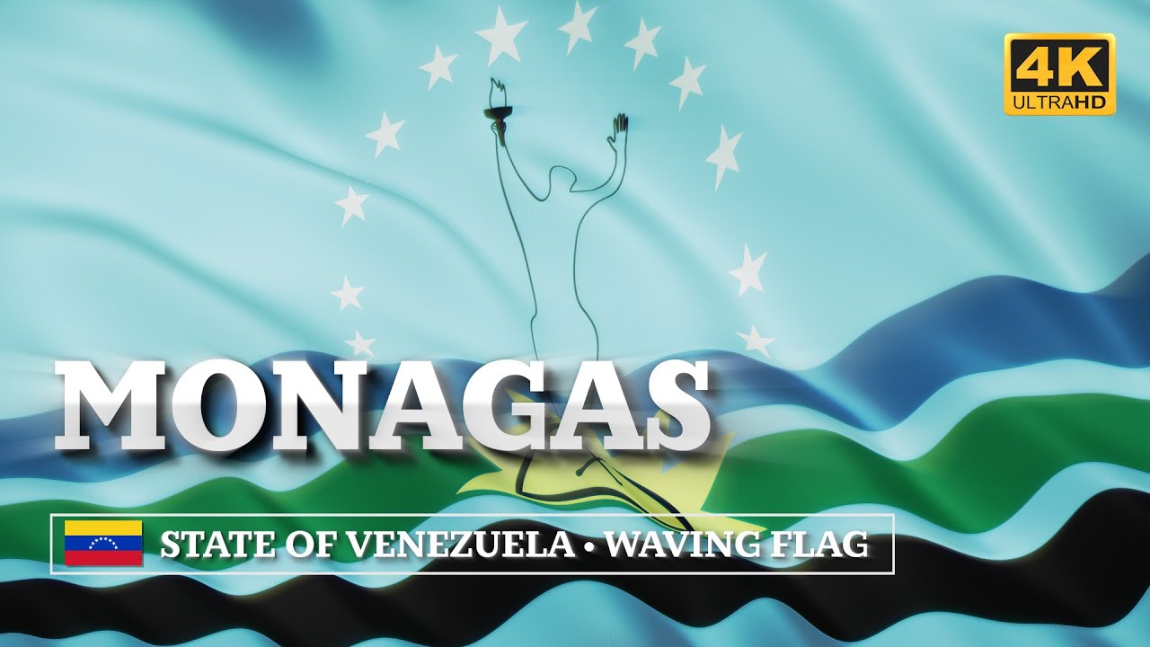 Monagas (State of Venezuela) Waving Flag / Монагас (Штат Венесуэлы ...