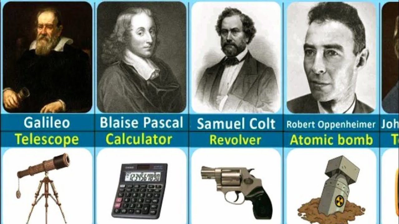 Famous Inventions And Their Inventors- Comparison - YouTube