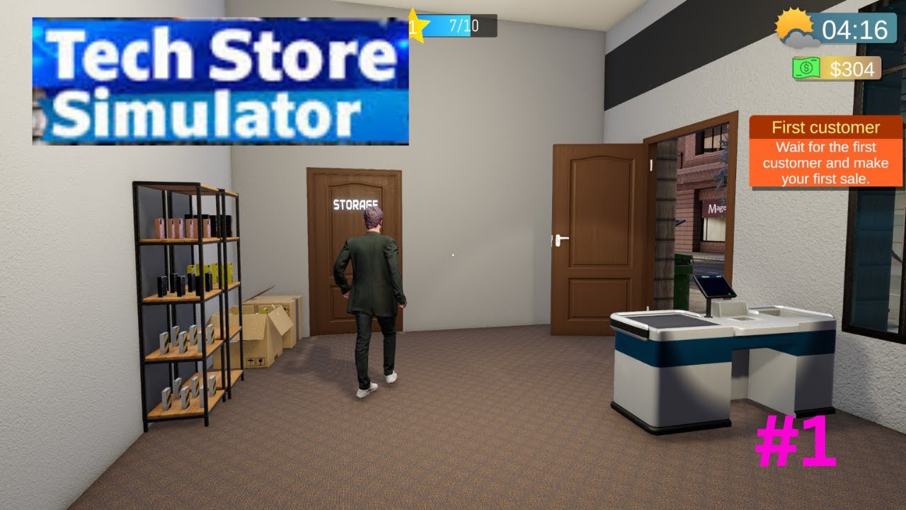 Tech Store Simulator EP01 - Starting our Tech store - YouTube