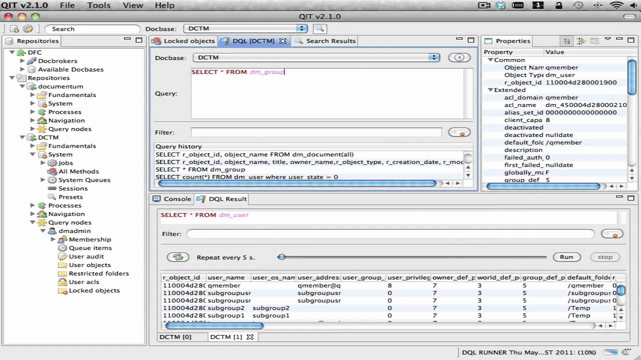 QIT Documentum DQL Utility - YouTube