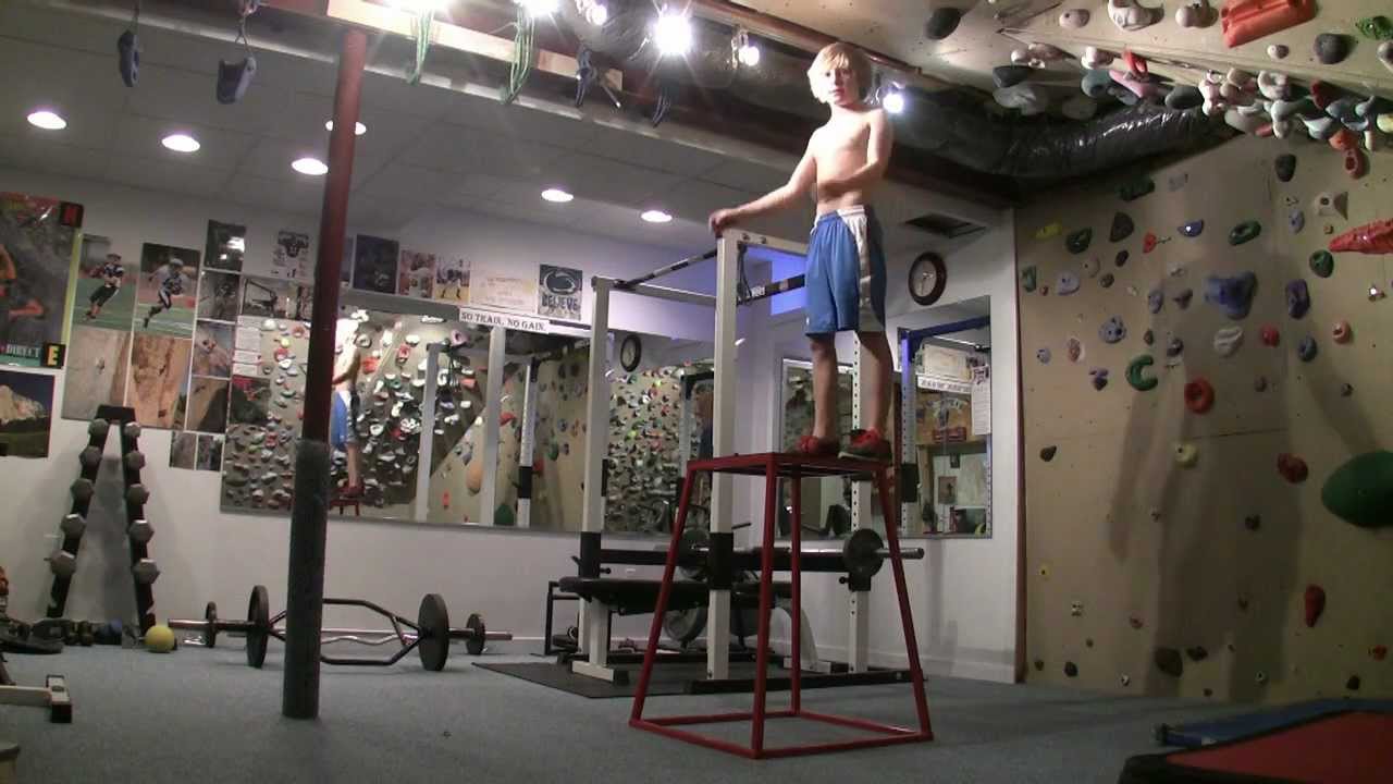 11-year-old boy jumps 36 inch plyo box! - YouTube