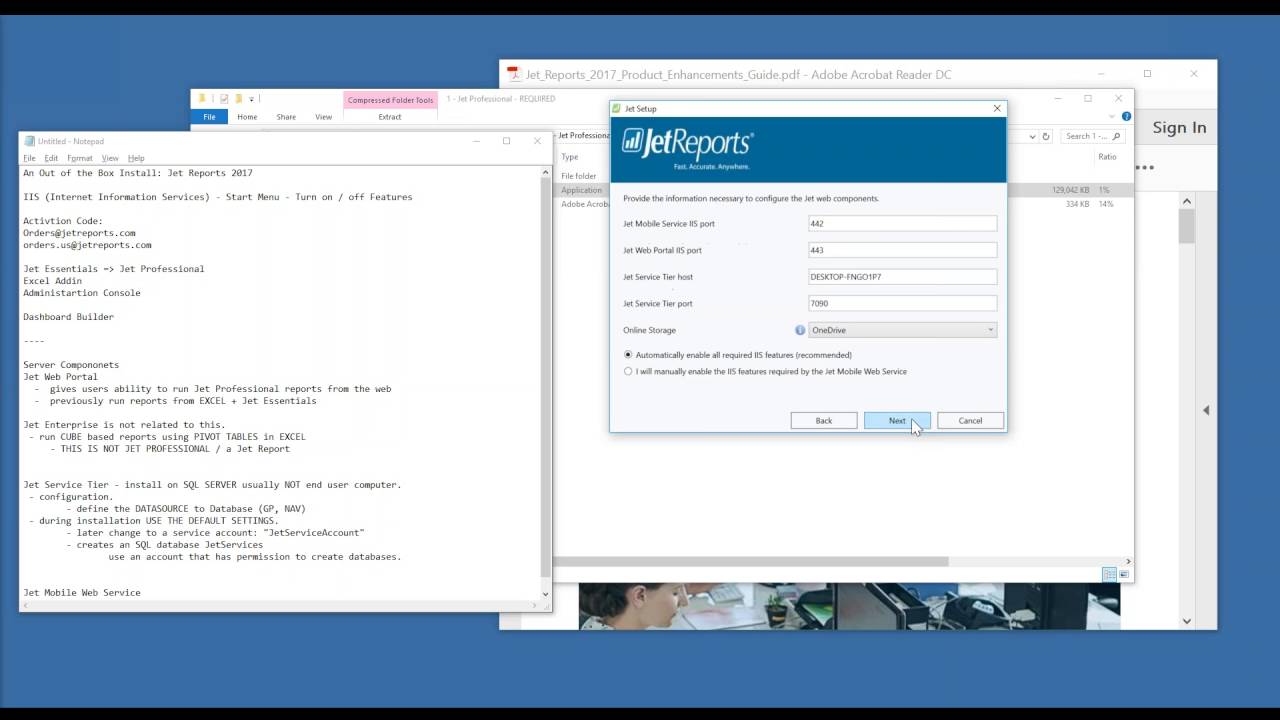 Jet Reports 2017 - Web Portal Reviewed and Installed Part 2 - YouTube