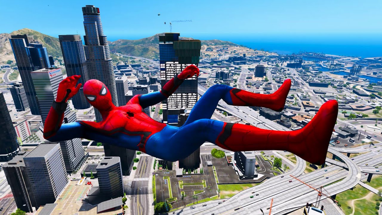 GTA 5 Falling off Highest Buildings #27 GTA Funny Moments & Fails ...