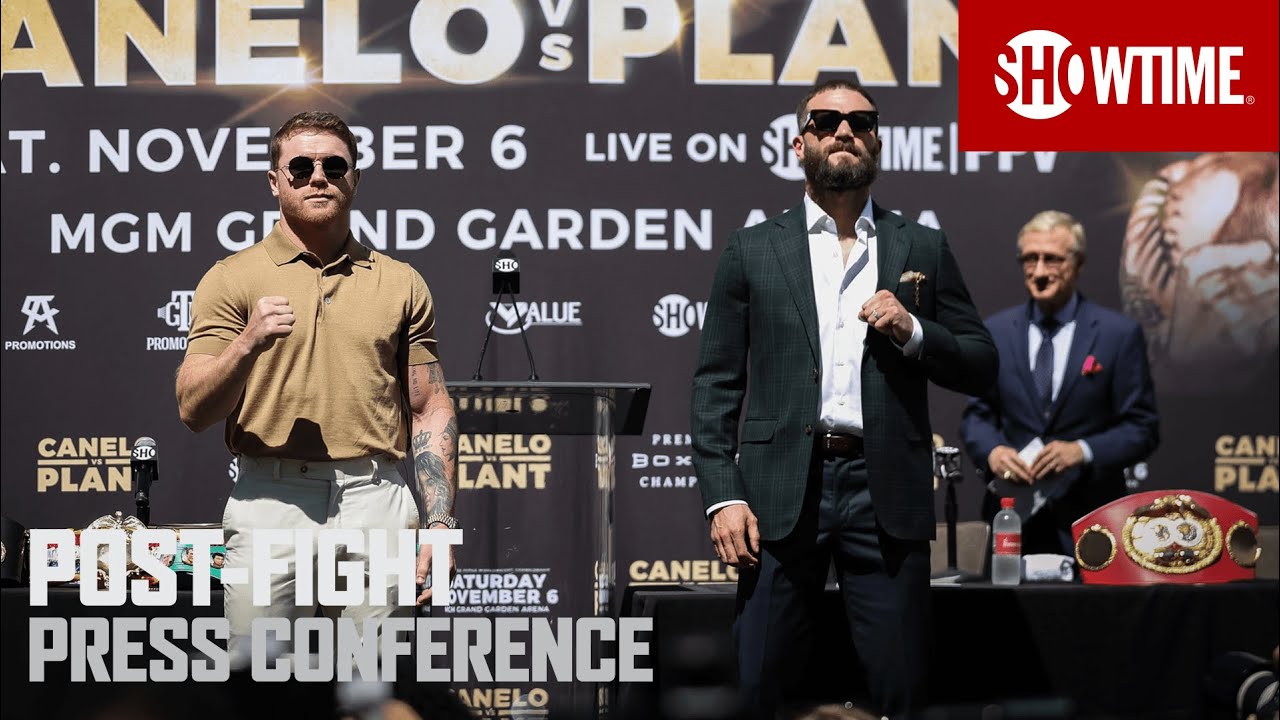Canelo Alvarez vs. Caleb Plant: Post-Fight Press Conference | SHOWTIME ...