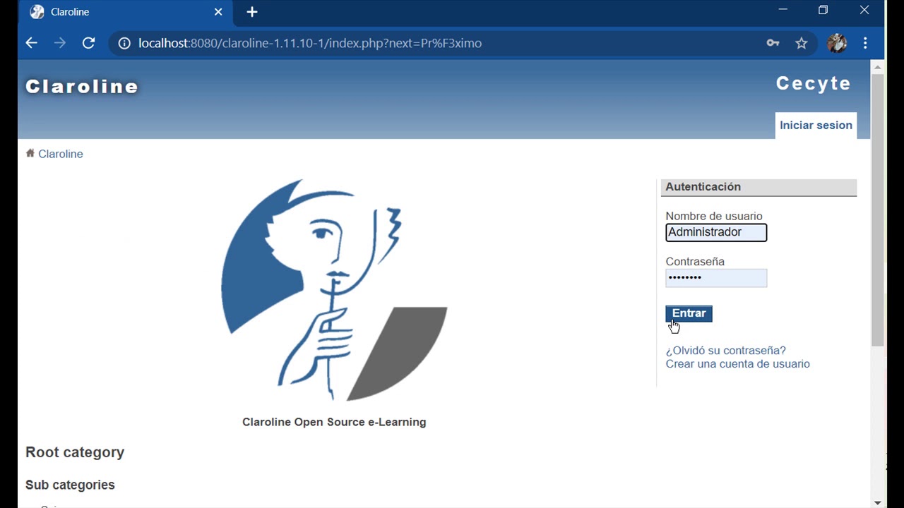 Plataforma E-learning "Claroline". - YouTube