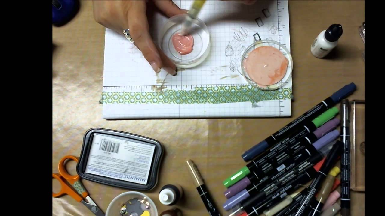 how to make skin tone ink with reinker - YouTube