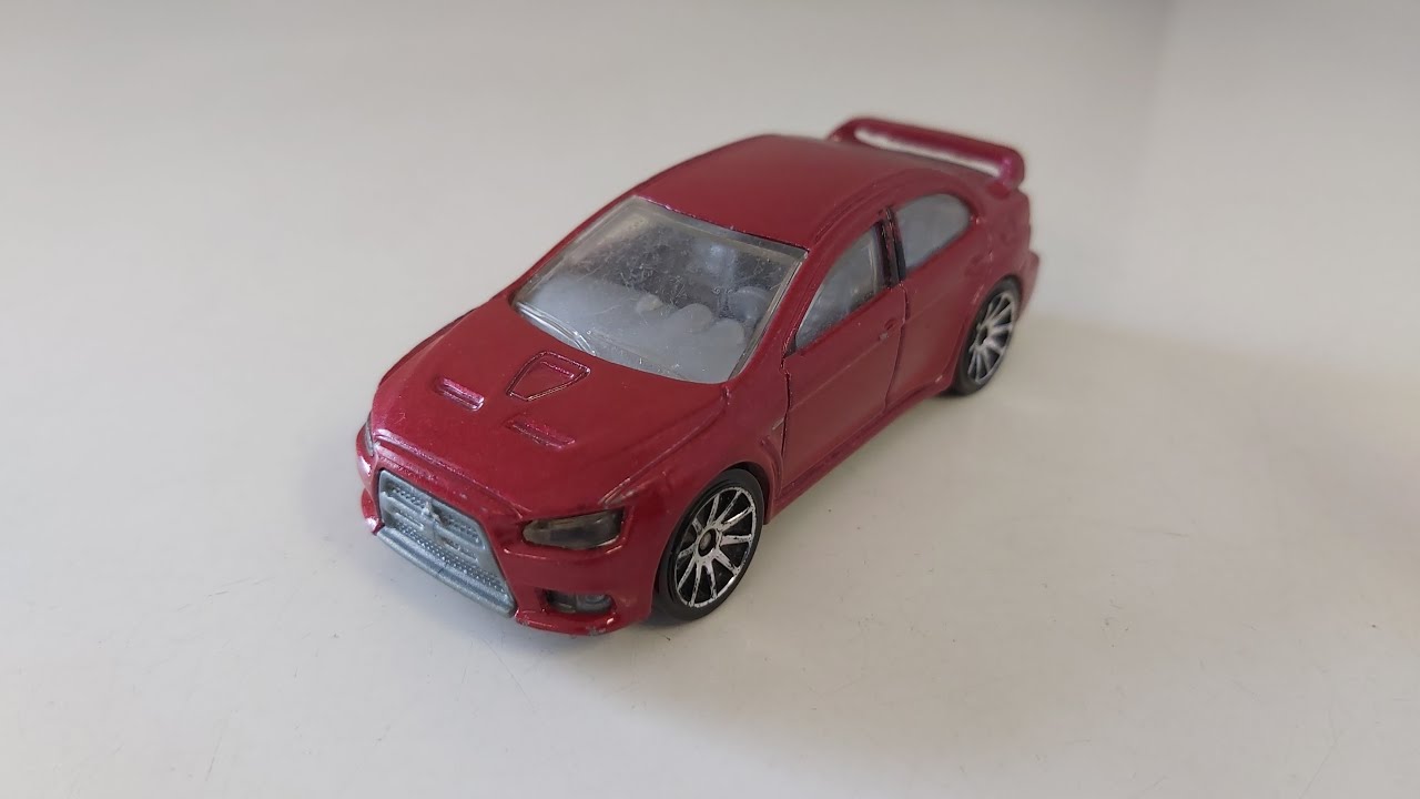 HOT WHEELS Mitsubishi Lancer Evolution 2008 Custom Restoration - YouTube