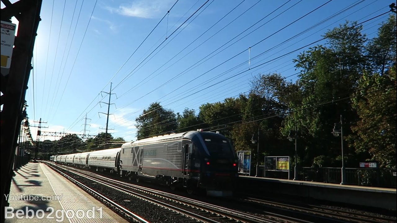 Amtrak Special: Siemens SC-44 Charger Test Train Passing Darien, CT RR ...