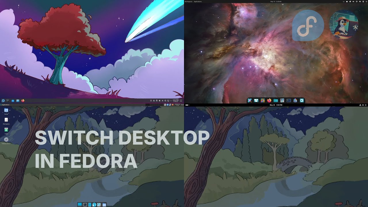 Switch Fedora Desktop Environment: KDE Plasma, XFCE, COSMIC & More (No ...
