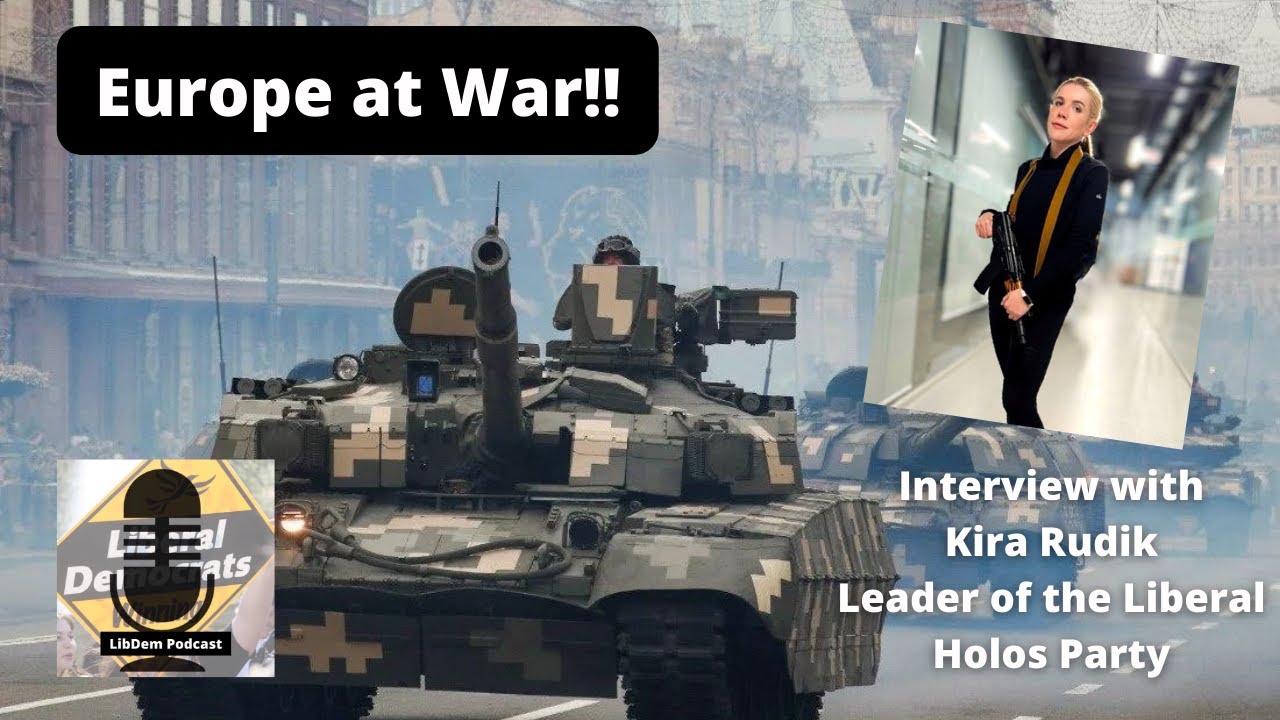 War in Europe! Ukrainian liberal leader Kira Rudik interview - YouTube
