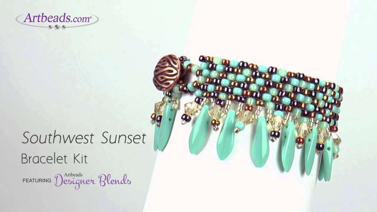 Southwest Sunset Designer Seed Bead Blend Bracelet Kit - YouTube