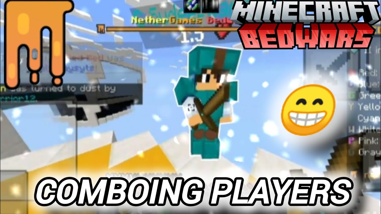 Comboing Players 😂 in Nethergames bedwars|| Minecraft bedwars gameplay ...