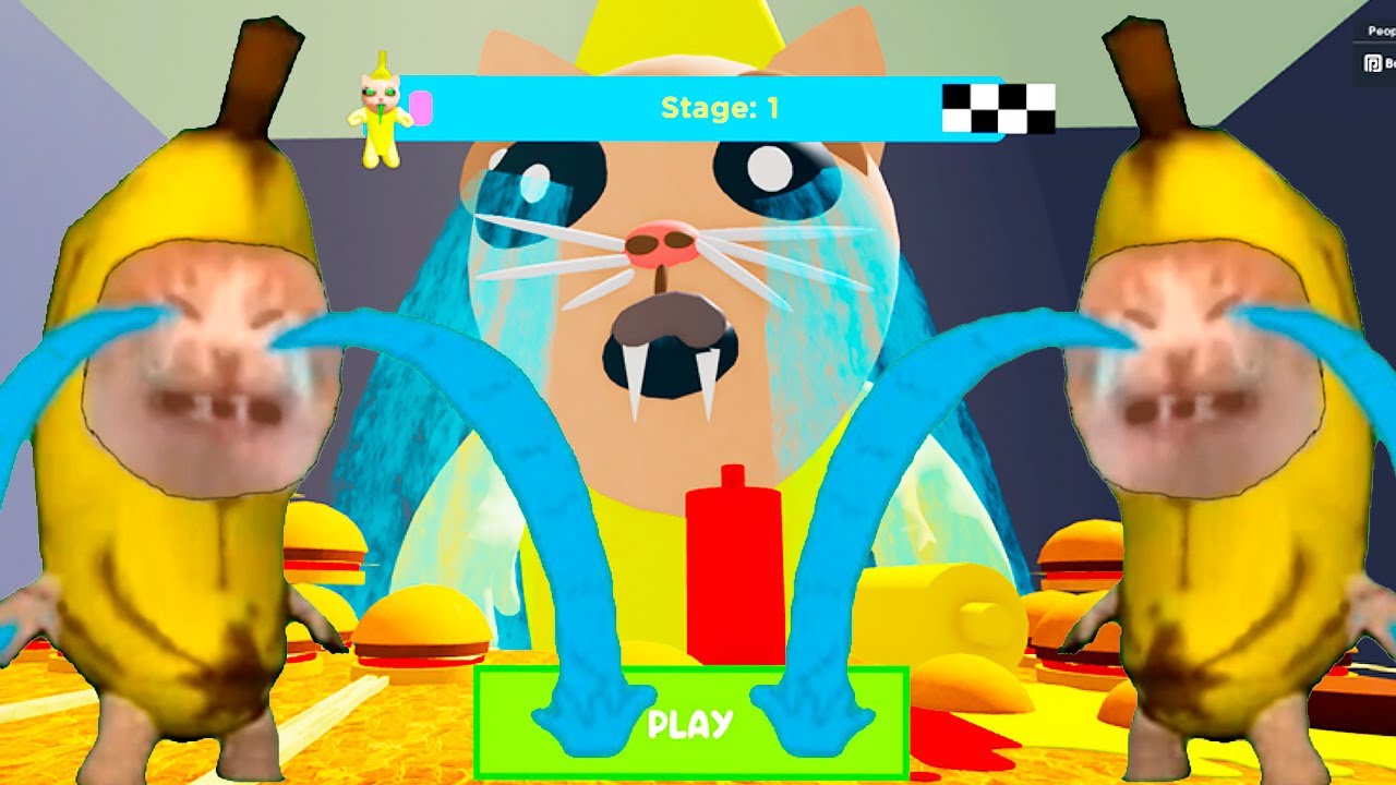 ESCAPE BANANA CAT OBBY ROBLOX - YouTube