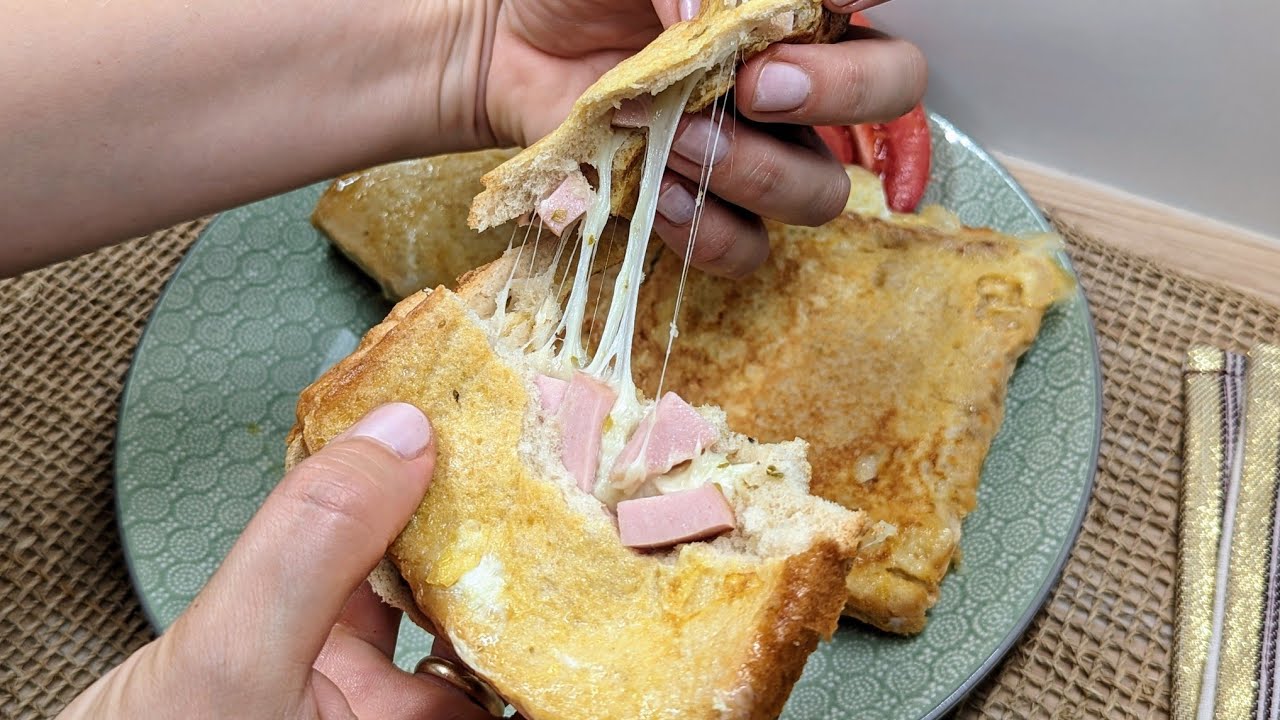 Leckere Frühstücksidee mit Toast und Käse 😋 - YouTube