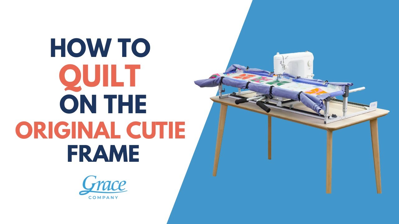 How to Quilt on the Original Cutie Frame Support - YouTube