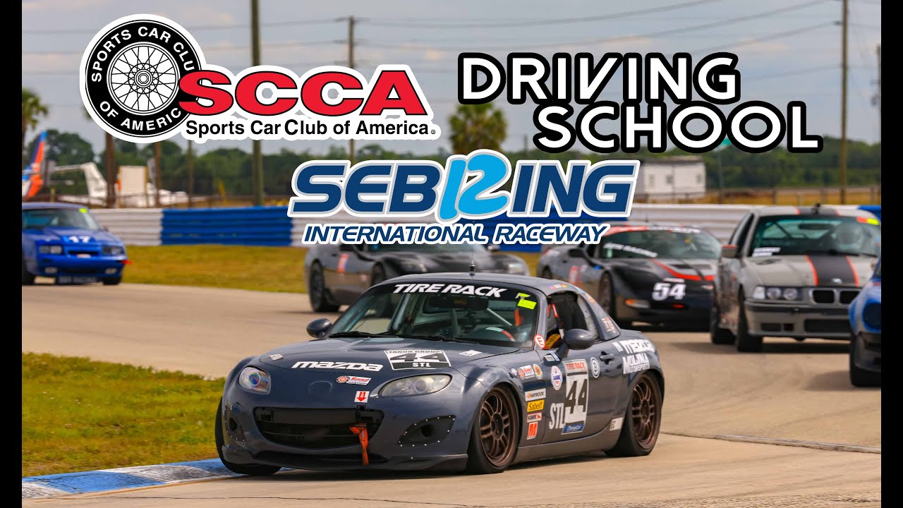 SCCA Driving School - Heat 2/ Race STL #44 Miata MX-5 at Sebring ...