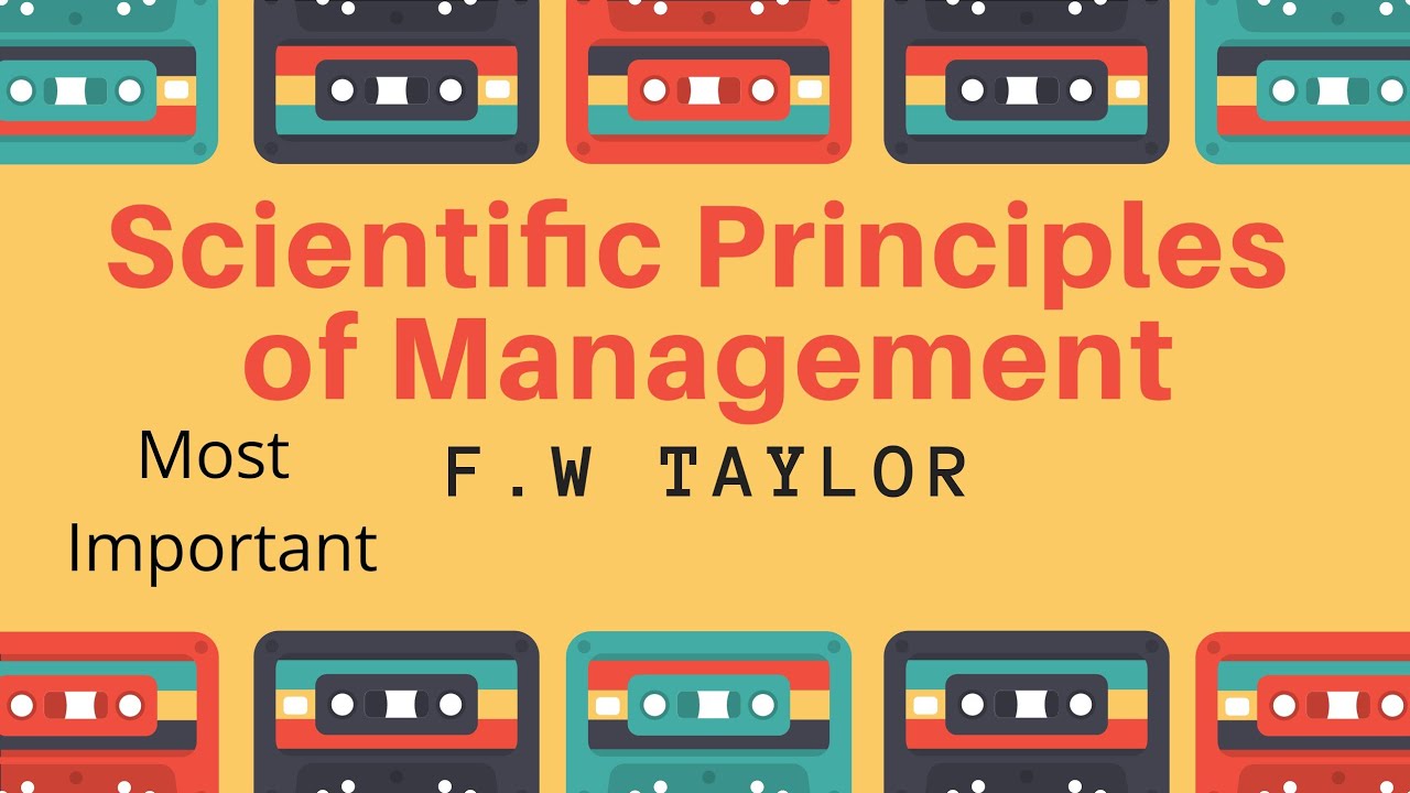 Scientific Principles of Management (F.W TAYLOR)#Simple Examples#Very ...