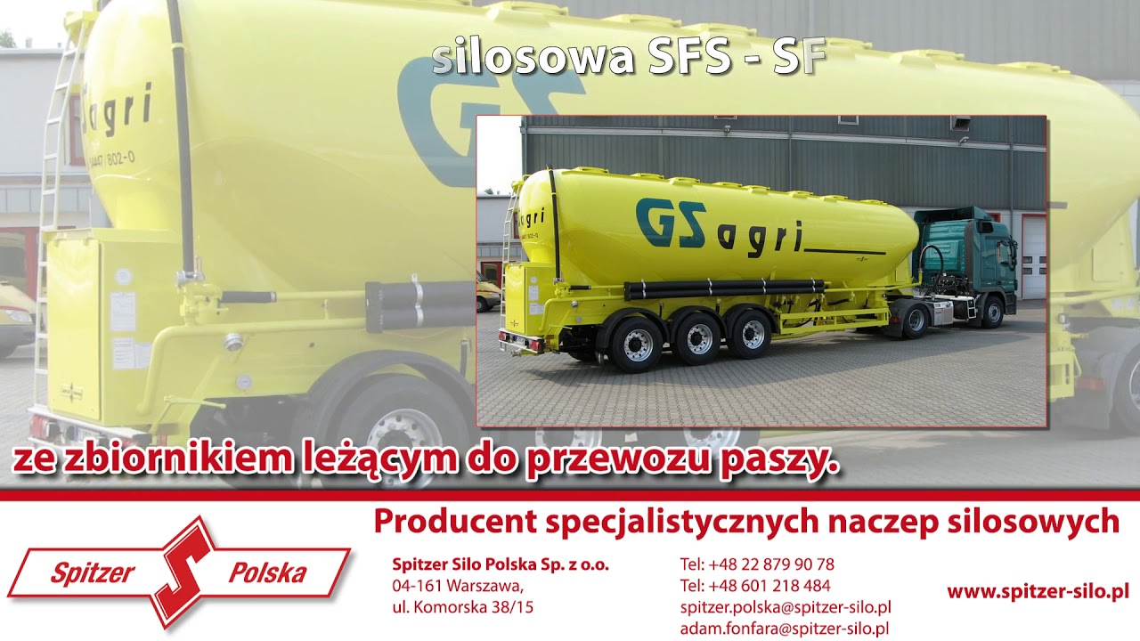 Naczepy silosowe Warszawa Spitzer Silo Polska - YouTube