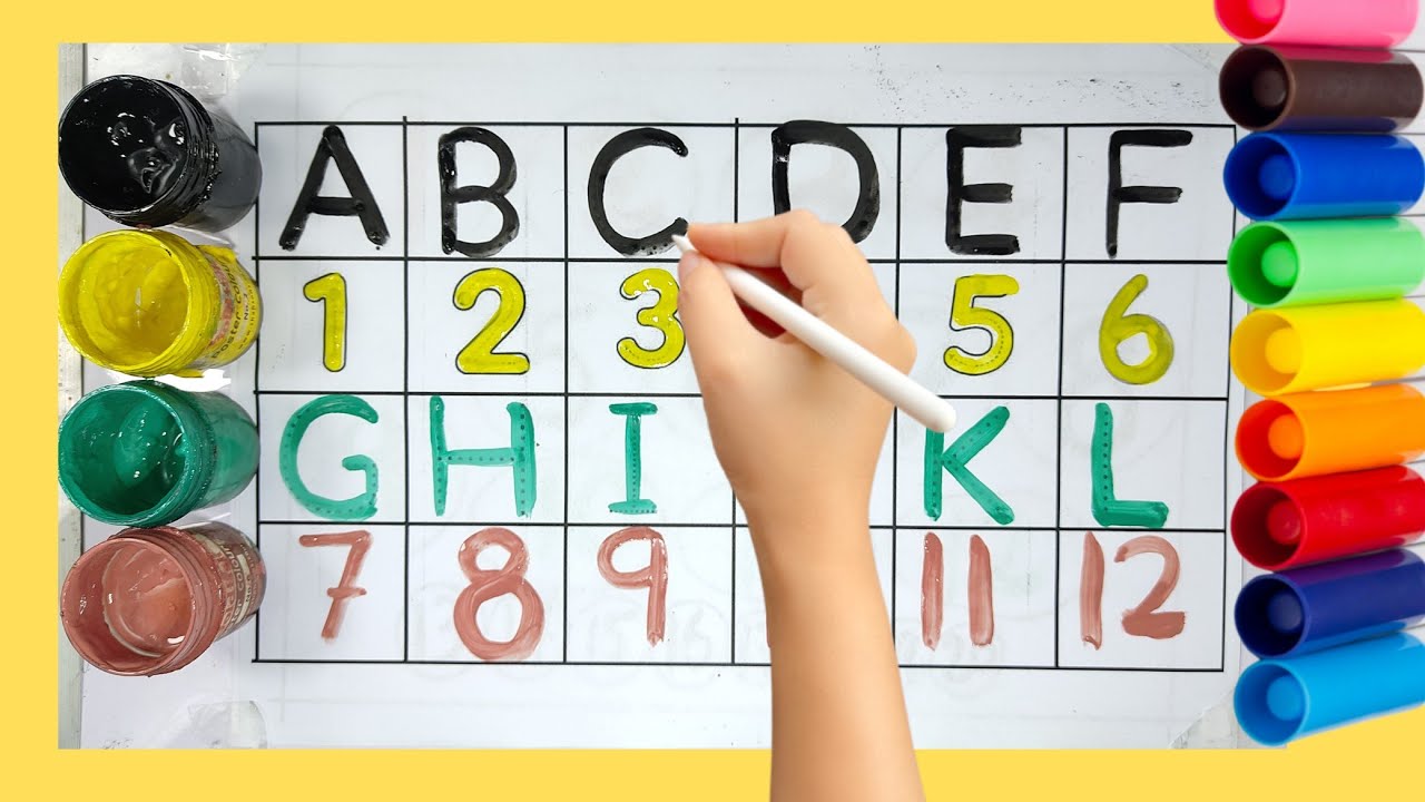Abcd Alphabets, Numbers Counting 1-20 | ABC song, ABC Phonics song for ...