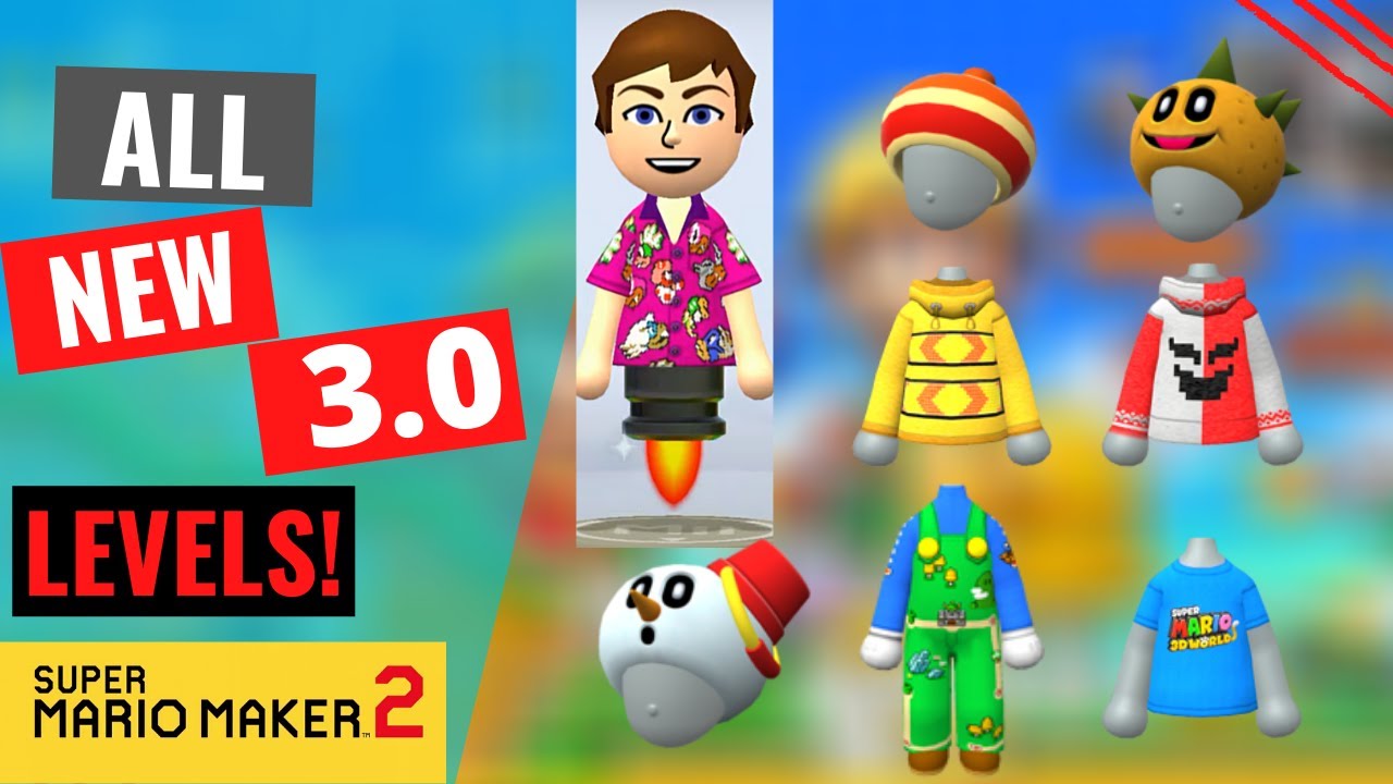 All new SMM2 outfits and how to get them! (3.0 Update) - YouTube
